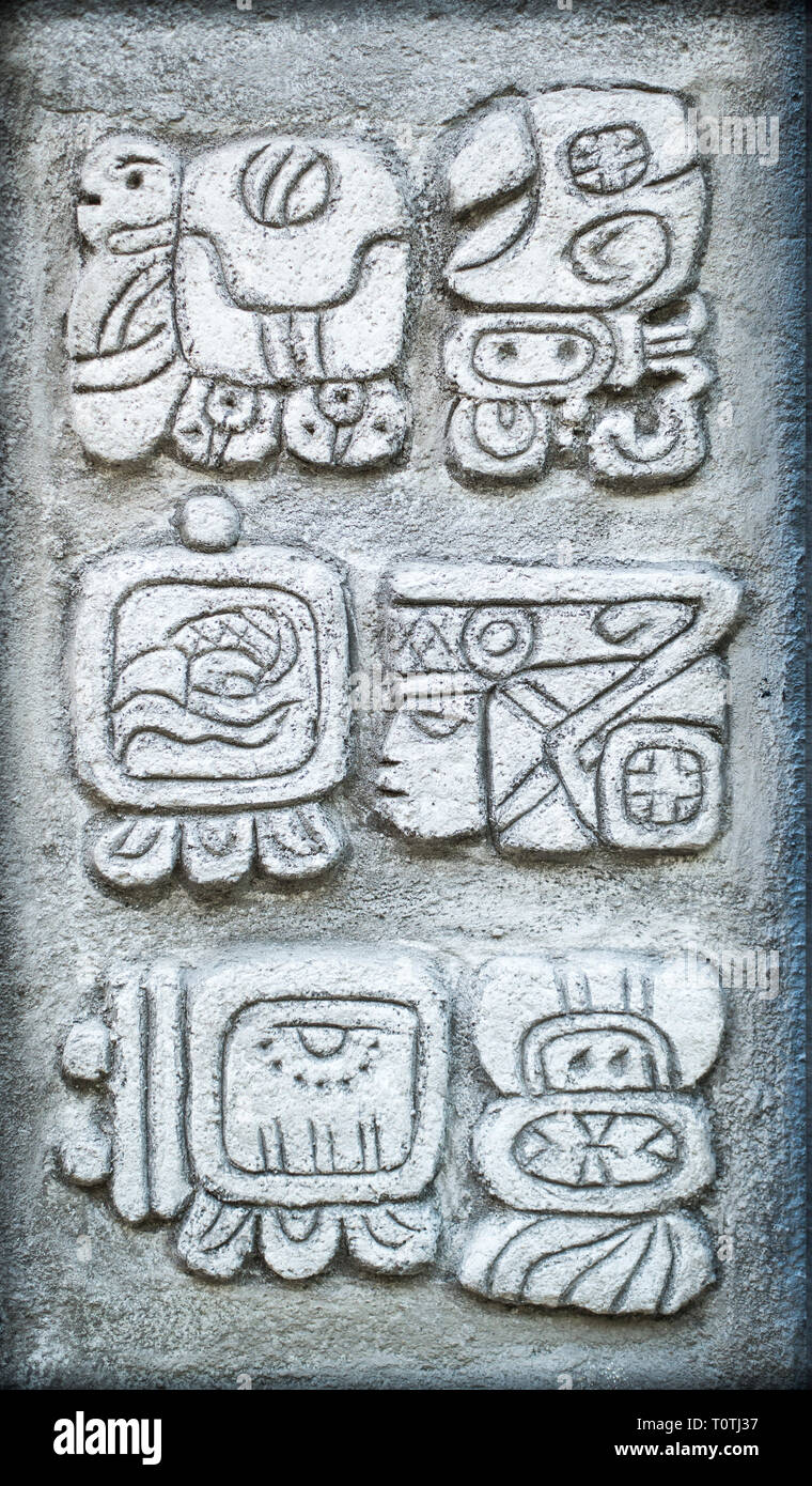 Mayan alphabet hi-res stock photography and images - Alamy