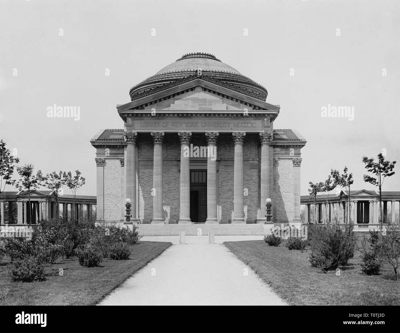 New York University Library, New York City 1904 Stock Photo - Alamy