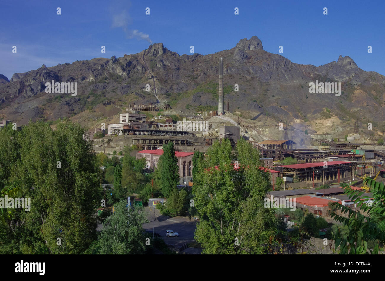 Copper factory of Alaverdi in Alaverdi, Lori, Armenia. Copper factory ...