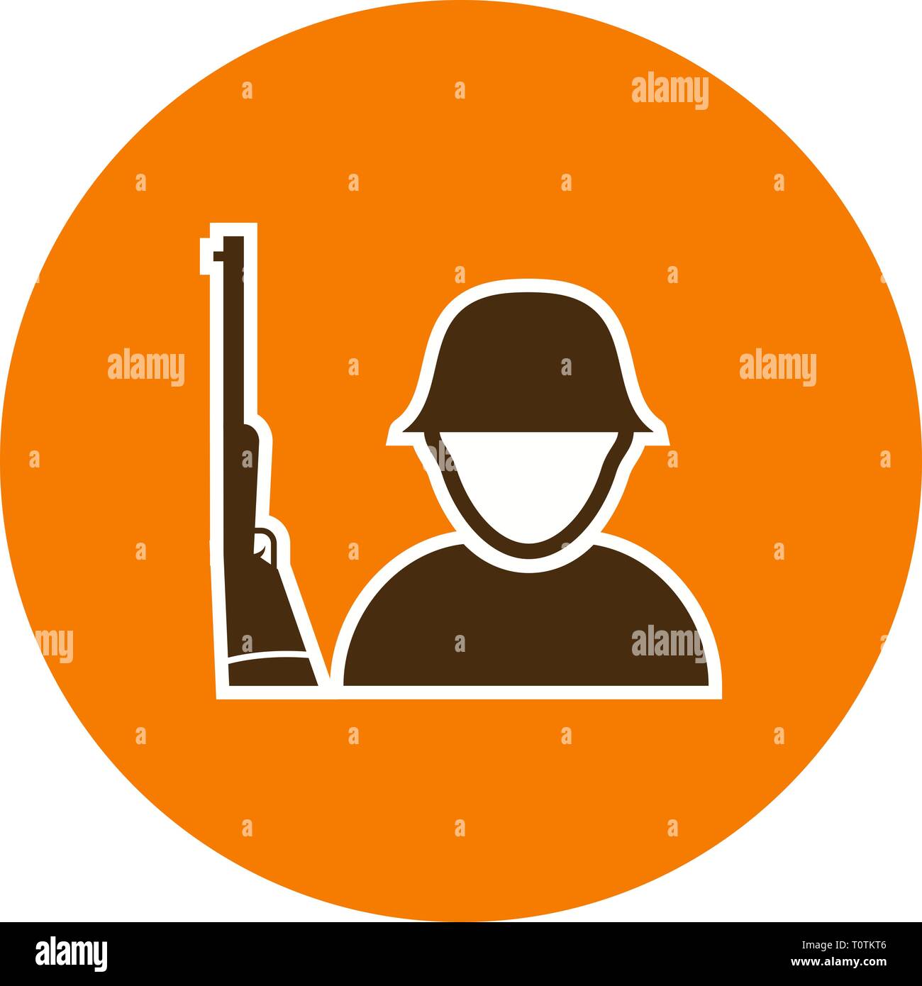 Illustration Solider Icon Stock Photo - Alamy