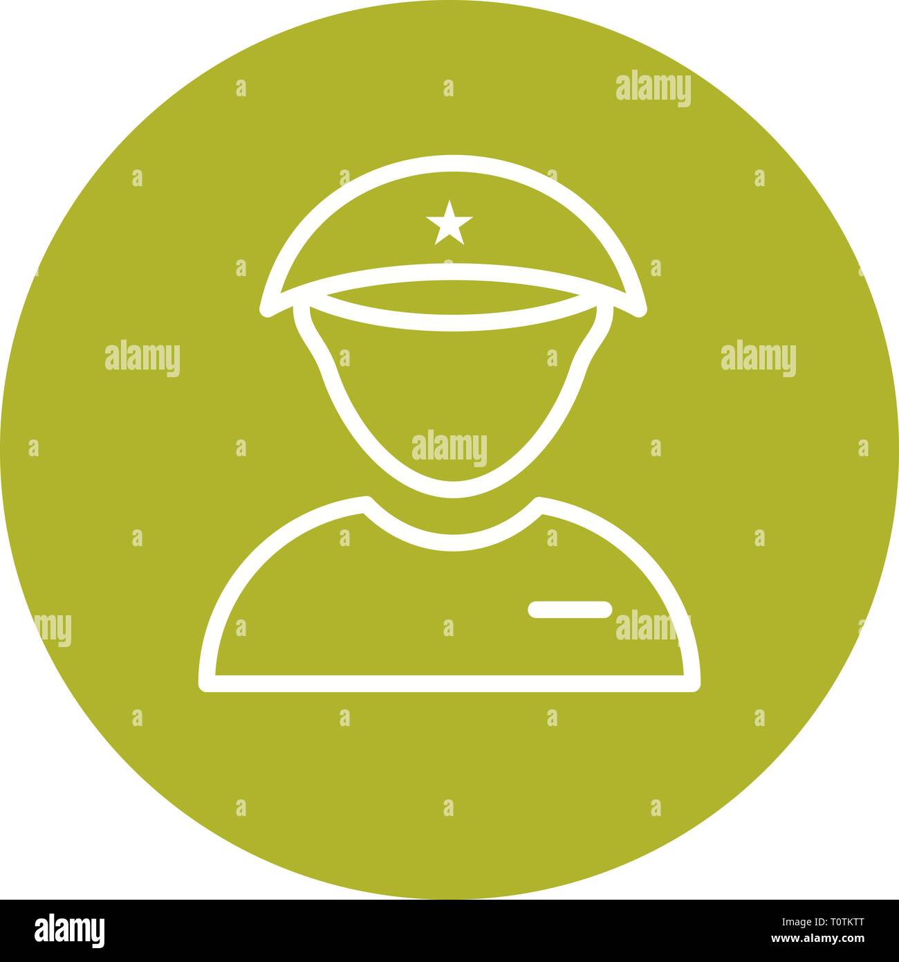 Illustration Lieutenant Icon Stock Photo - Alamy