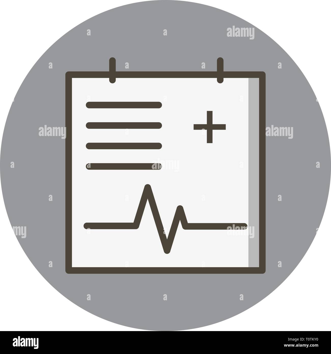 Illustration Medical Chart Icon Stock Photo - Alamy