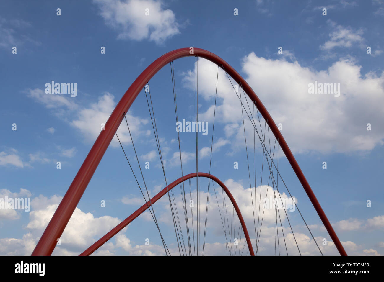 Double arch bridge in Gelsenkirchen Stock Photo - Alamy