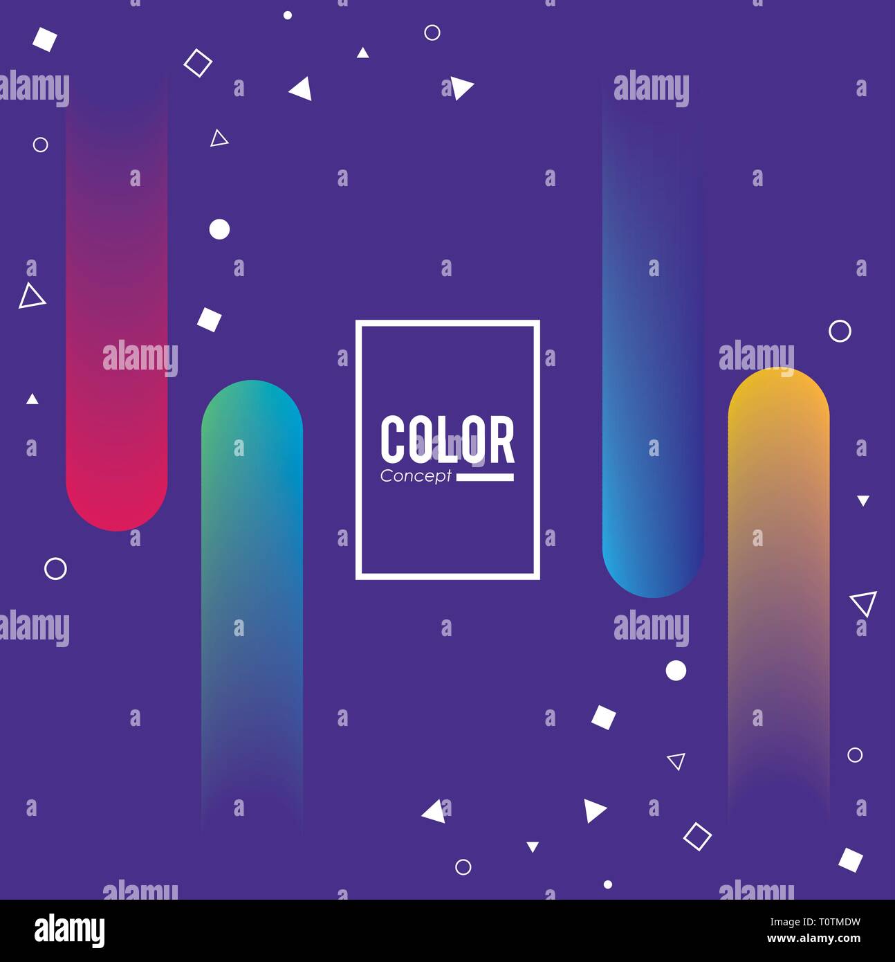 Color concept background frame Stock Vector Image & Art - Alamy