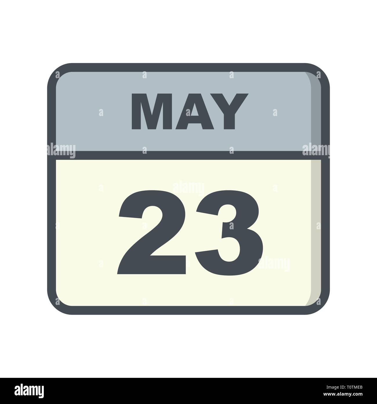 May 23rd Date on a Single Day Calendar Stock Photo - Alamy