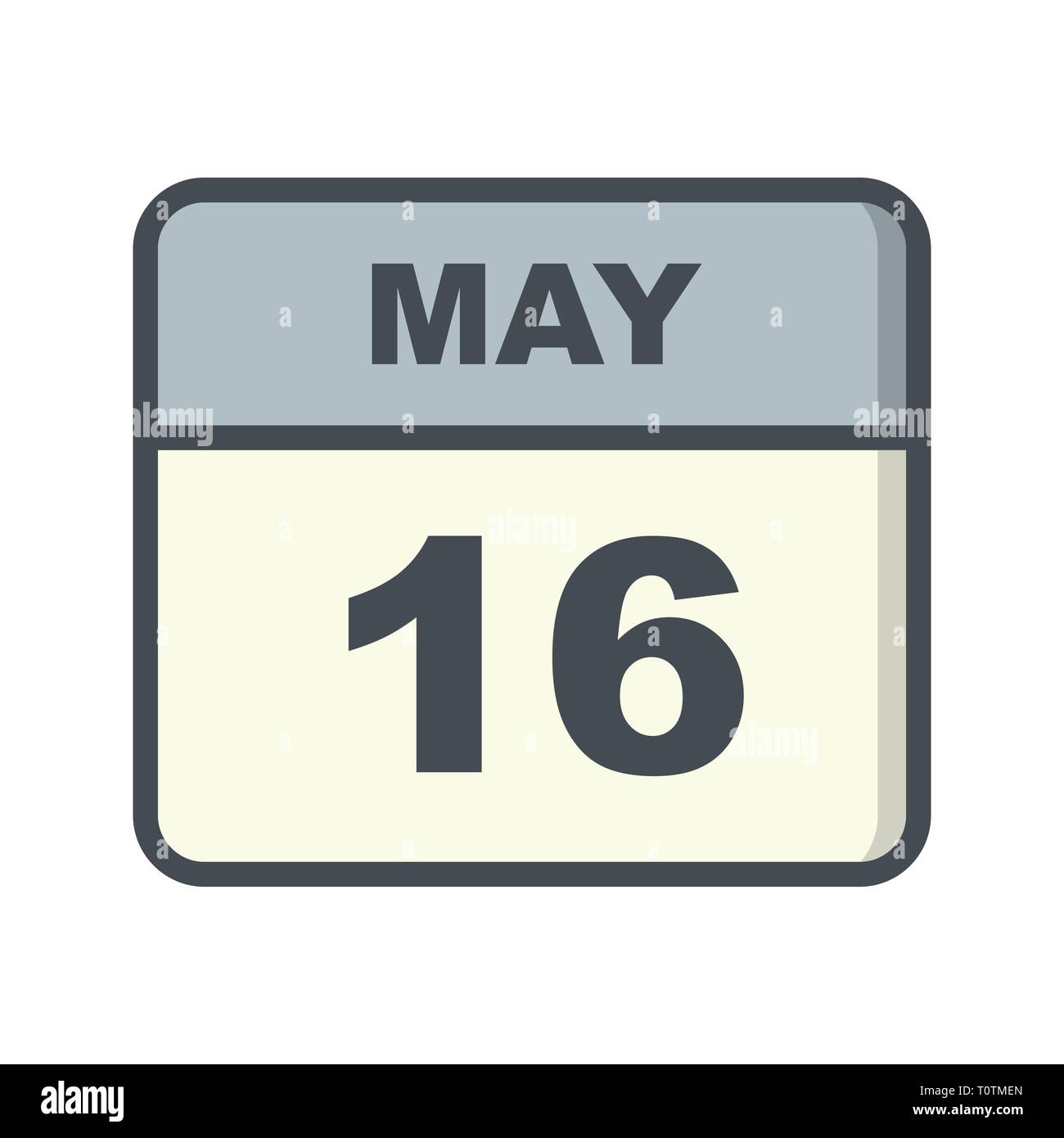 16 may calendar Cut Out Stock Images & Pictures - Alamy