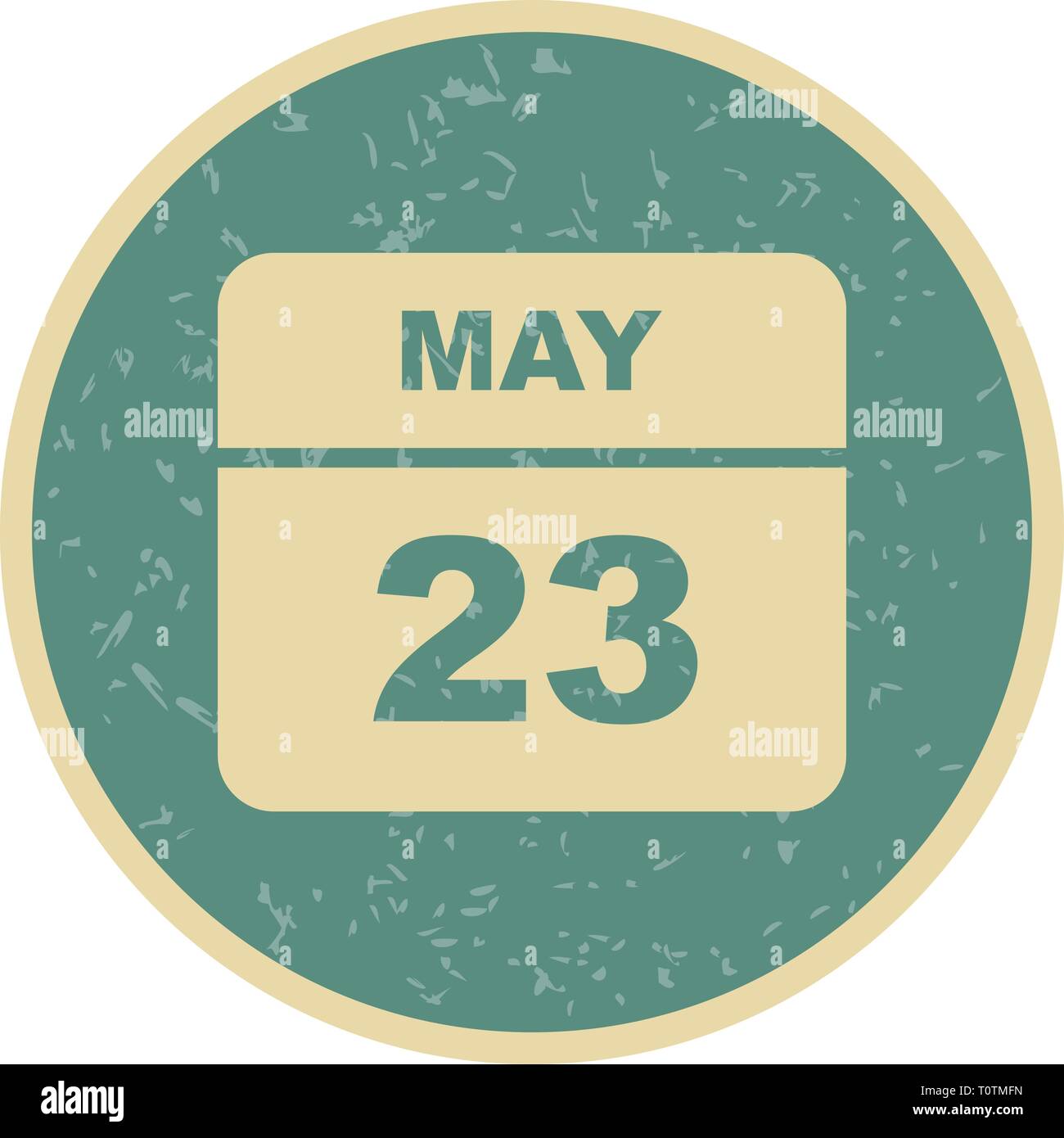 May 23rd Date on a Single Day Calendar Stock Photo - Alamy