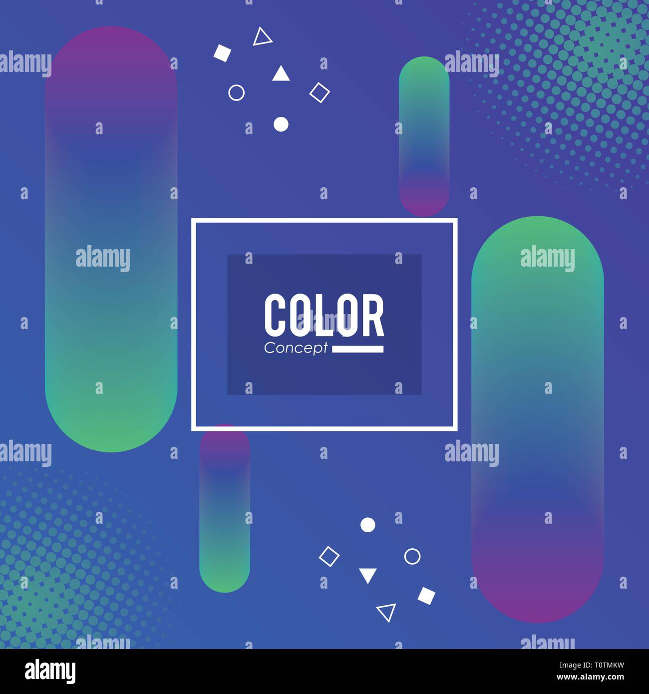 Color concept background frame Stock Vector Image & Art - Alamy