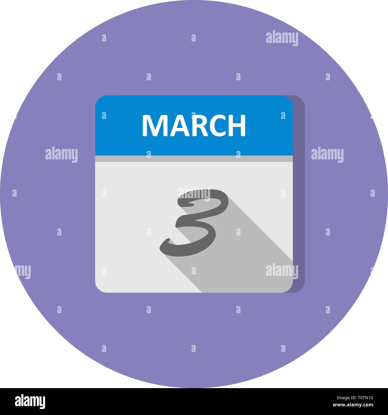 March 3rd Date on a Single Day Calendar Stock Photo - Alamy