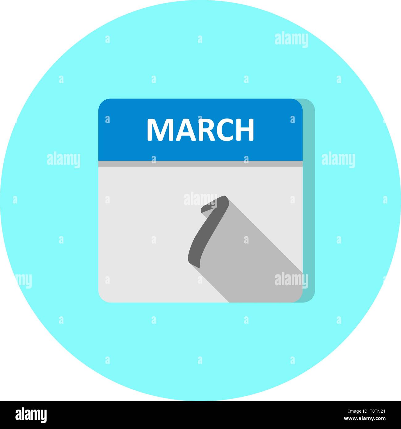 March 1st Date on a Single Day Calendar Stock Photo - Alamy