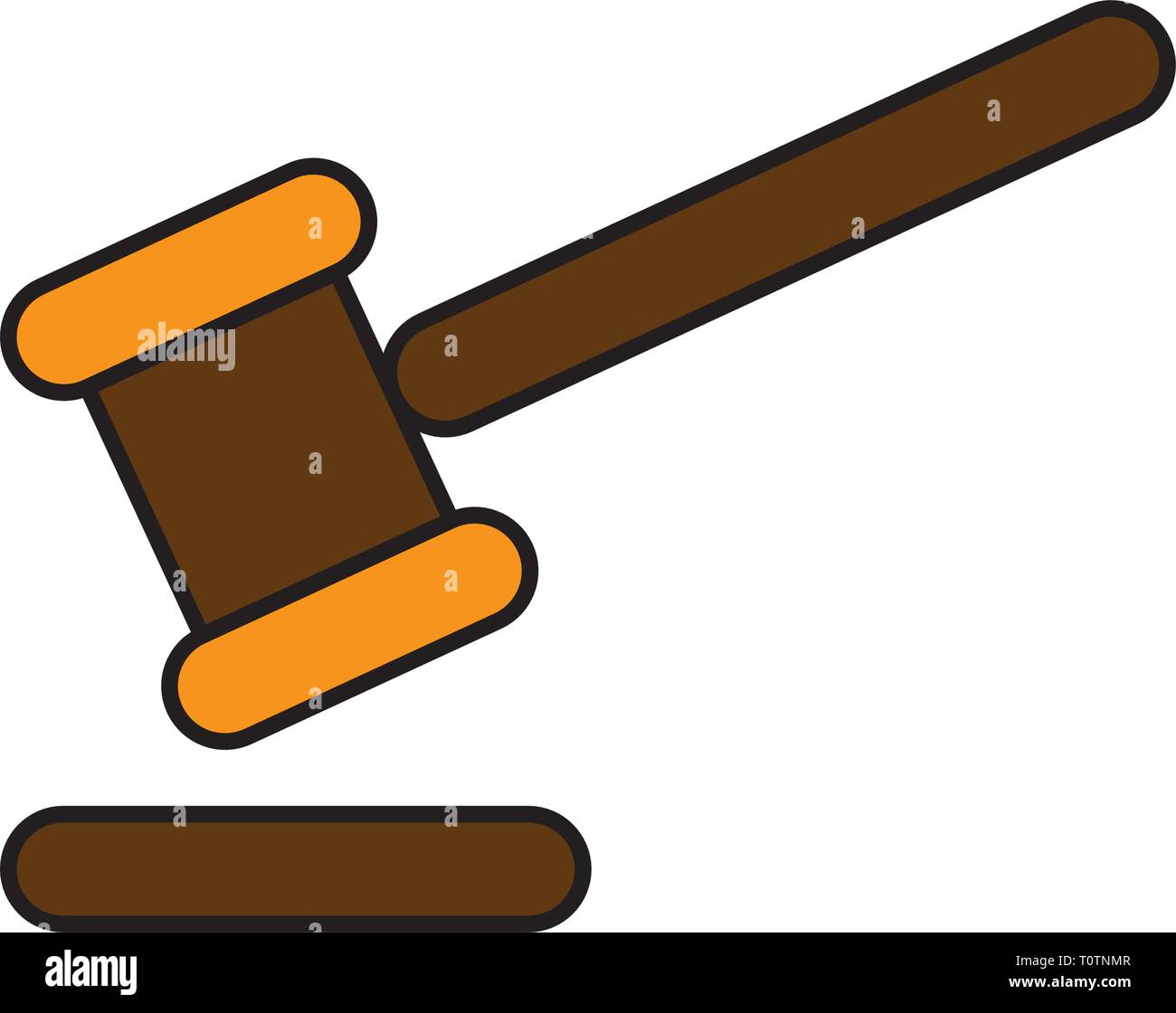 Law hammer Stock Vector Images - Alamy