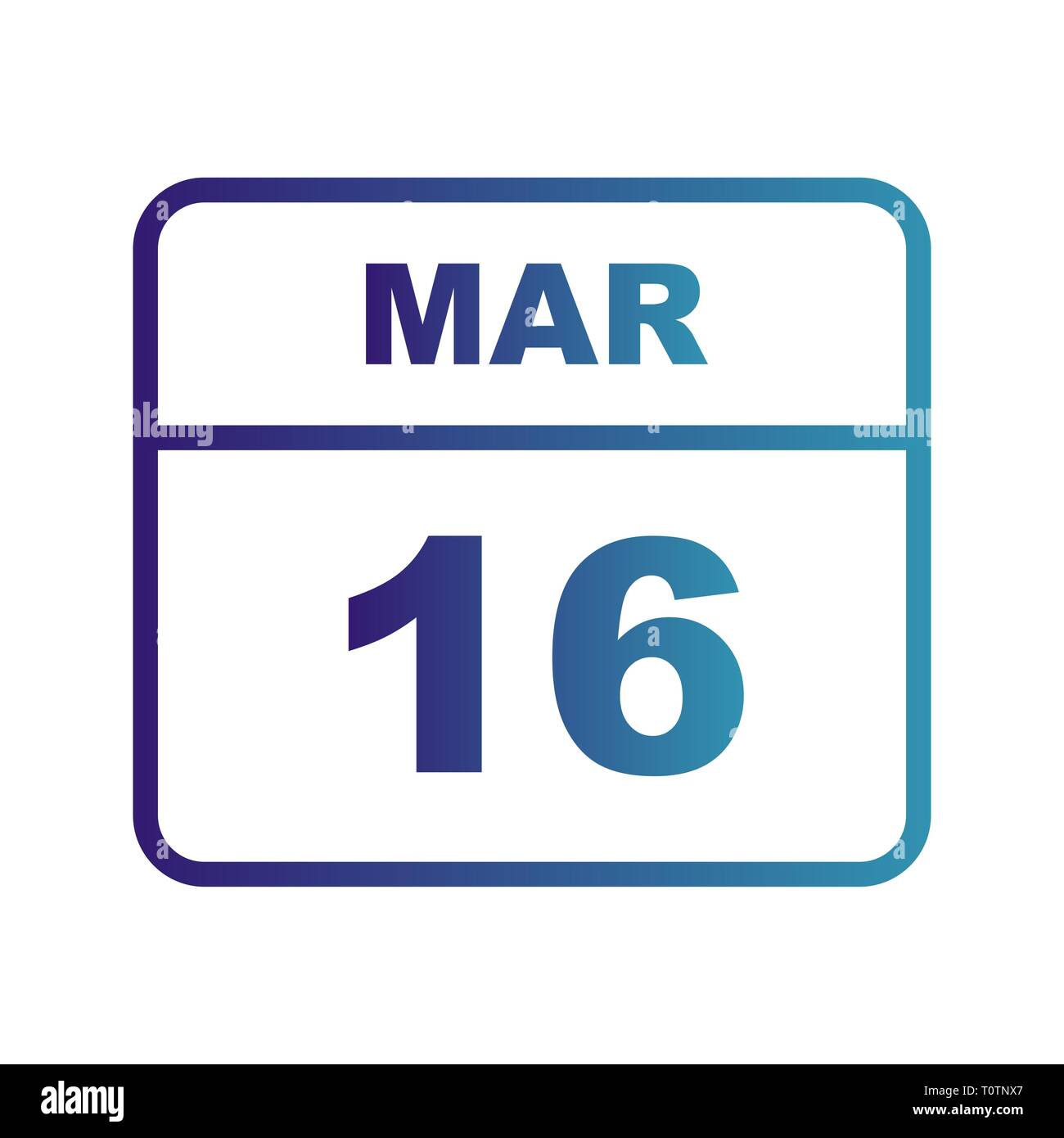 16th of march Cut Out Stock Images & Pictures - Alamy