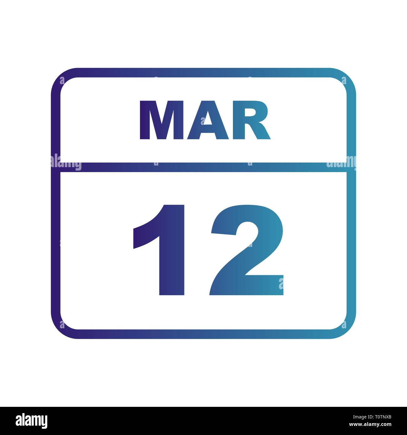 March 12th Cut Out Stock Images & Pictures - Alamy