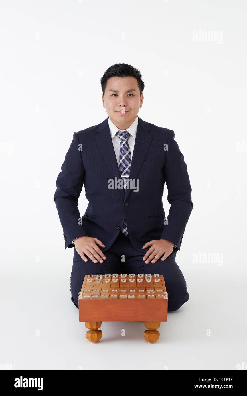 Japanese shogi player Stock Photo - Alamy
