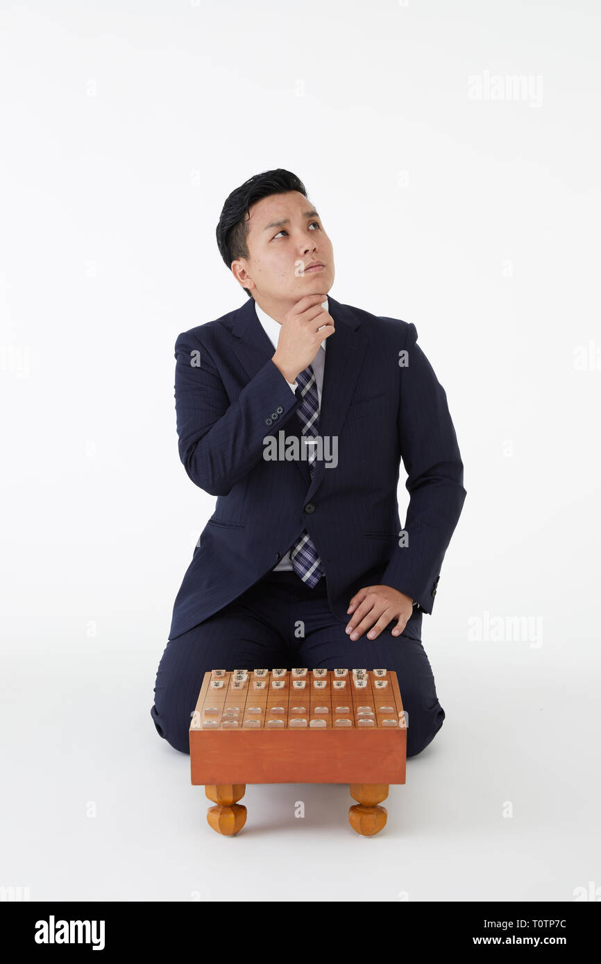 Japanese shogi player Stock Photo - Alamy