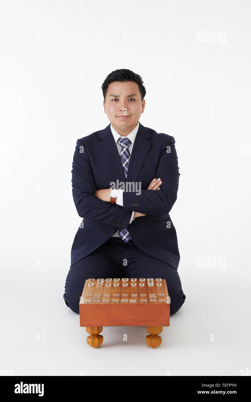 Japanese shogi player Stock Photo - Alamy