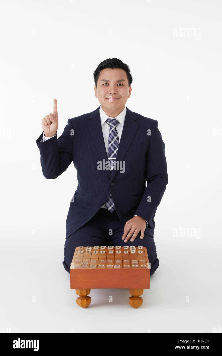 Japanese shogi player Stock Photo - Alamy