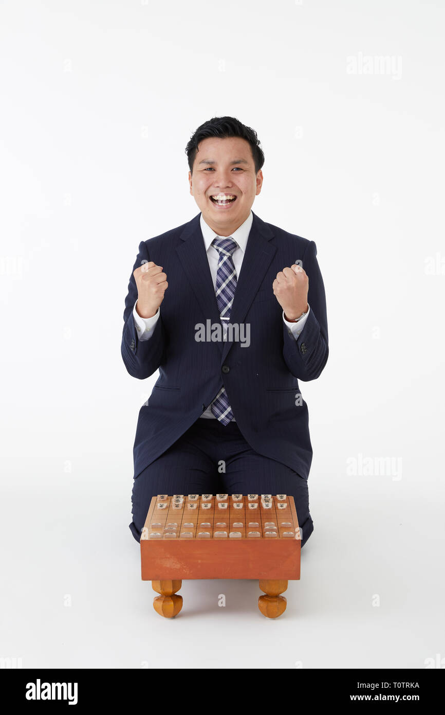 Japanese shogi player Stock Photo - Alamy