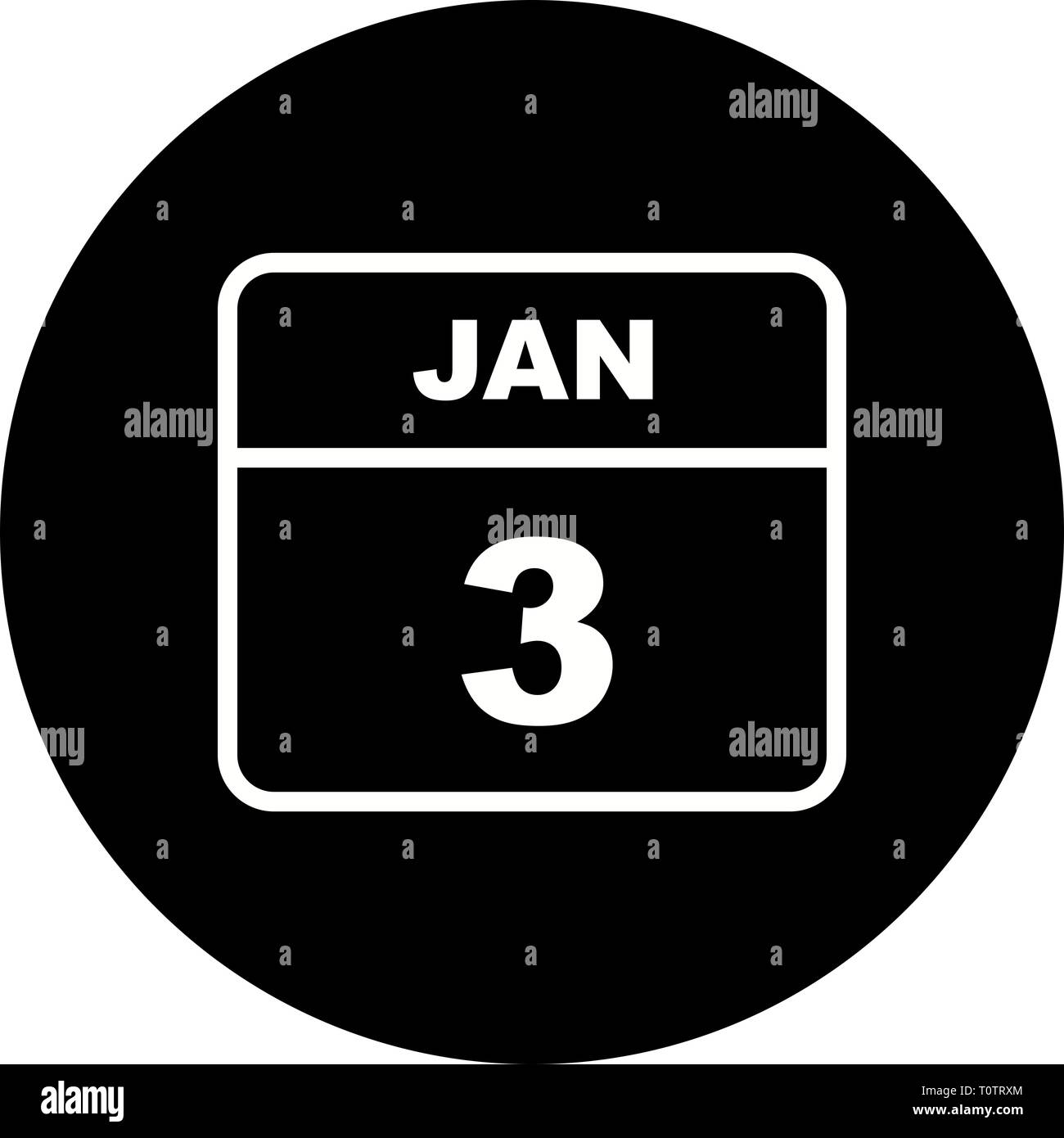Jan month calendar Black and White Stock Photos & Images - Alamy