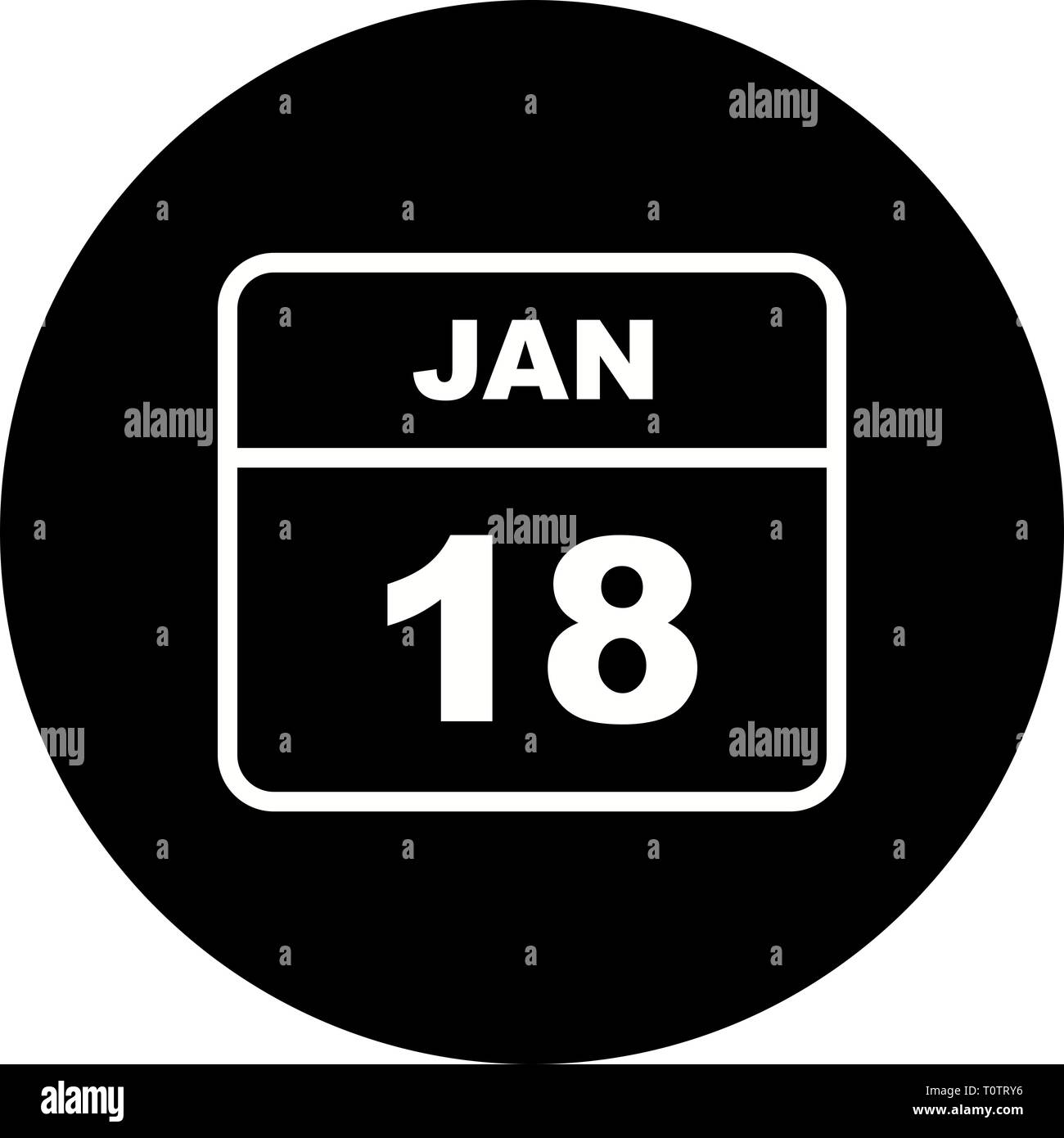 Jan month calendar Black and White Stock Photos & Images - Alamy