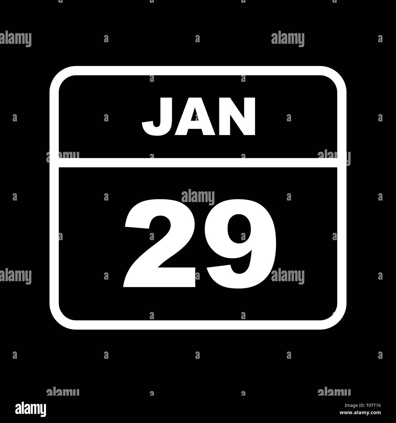 Jan month calendar Black and White Stock Photos & Images - Alamy