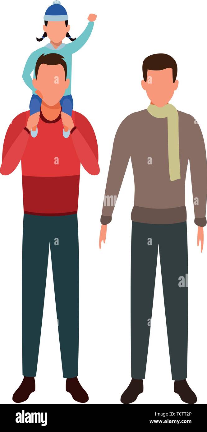 men and child avatar Stock Vector Image & Art - Alamy