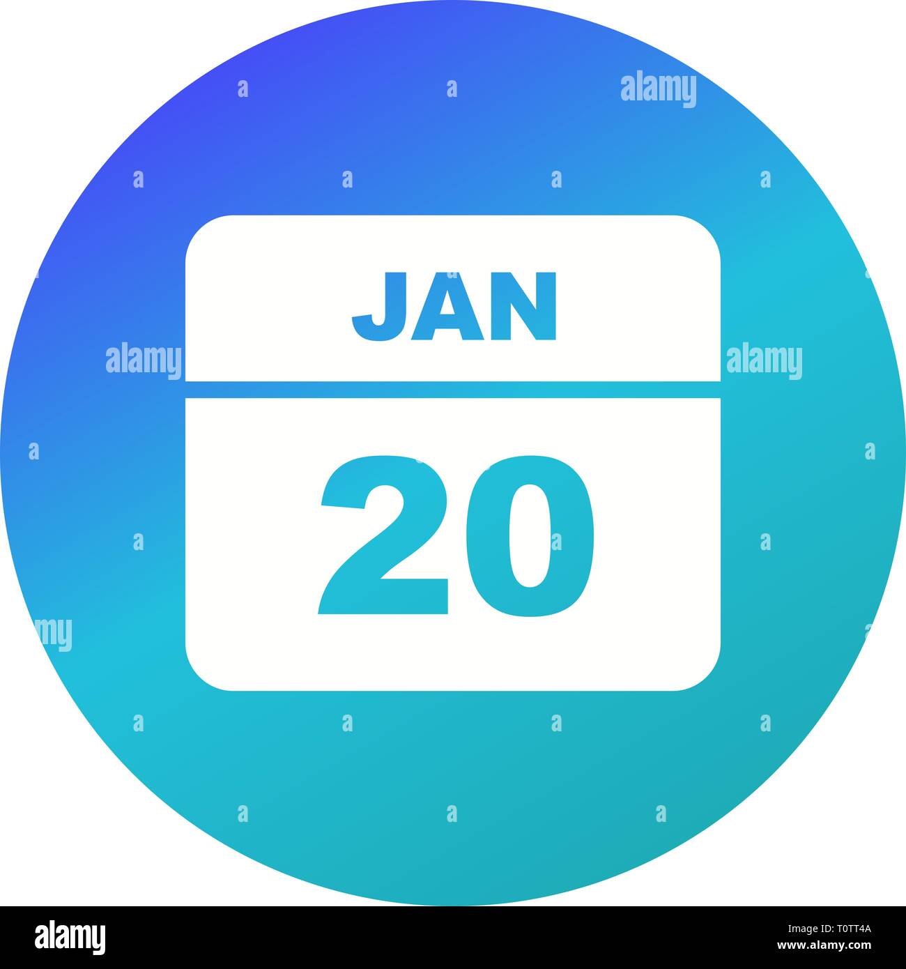 20 january calendar table hi-res stock photography and images - Alamy