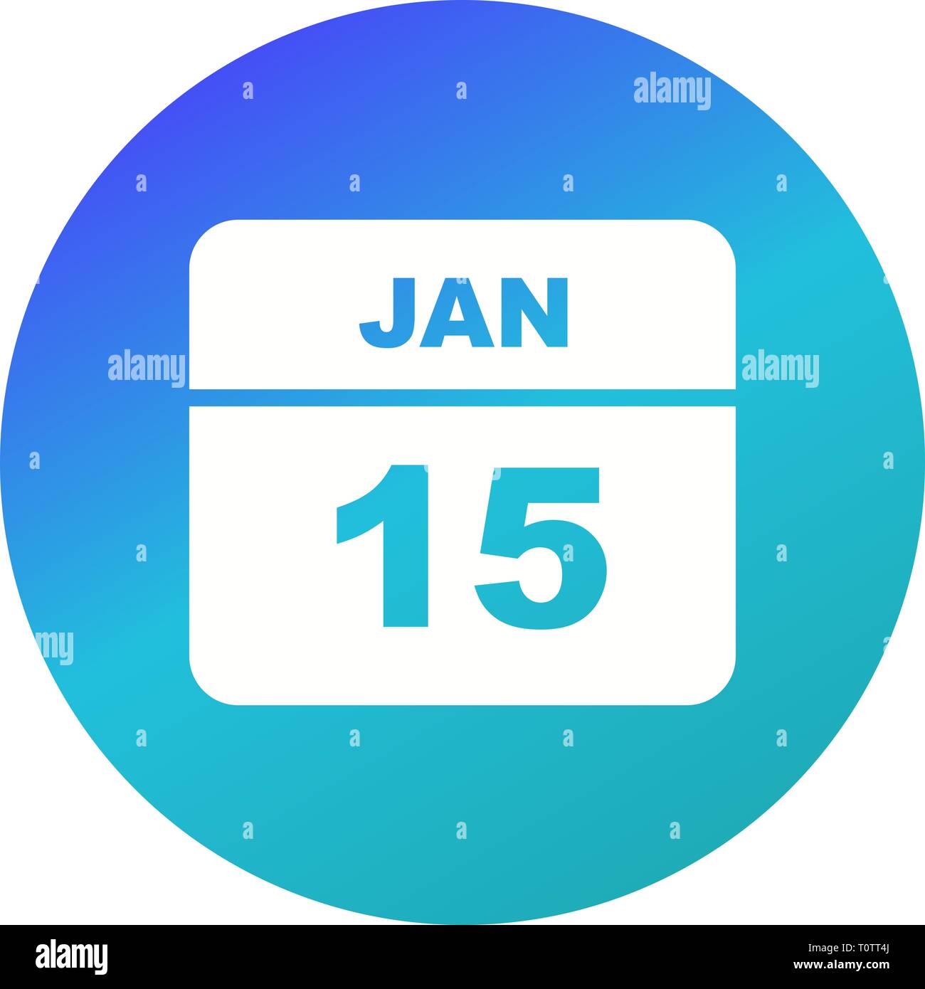 15 january calendar table hi-res stock photography and images - Alamy