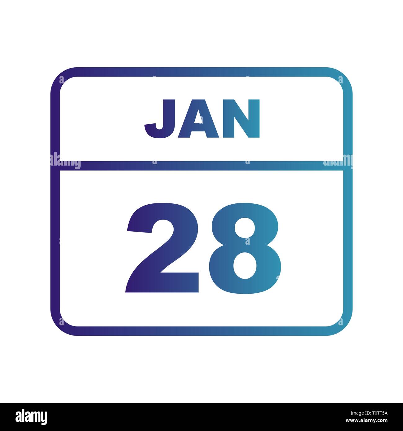 28 day january Cut Out Stock Images & Pictures - Alamy