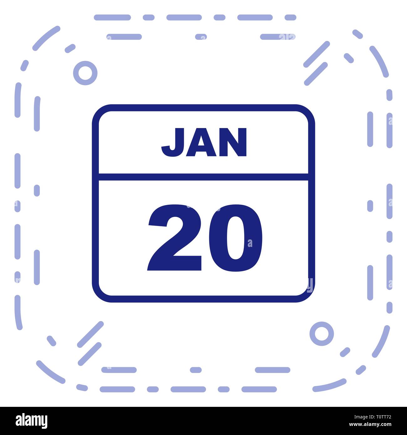 20 january calendar table hi-res stock photography and images - Alamy