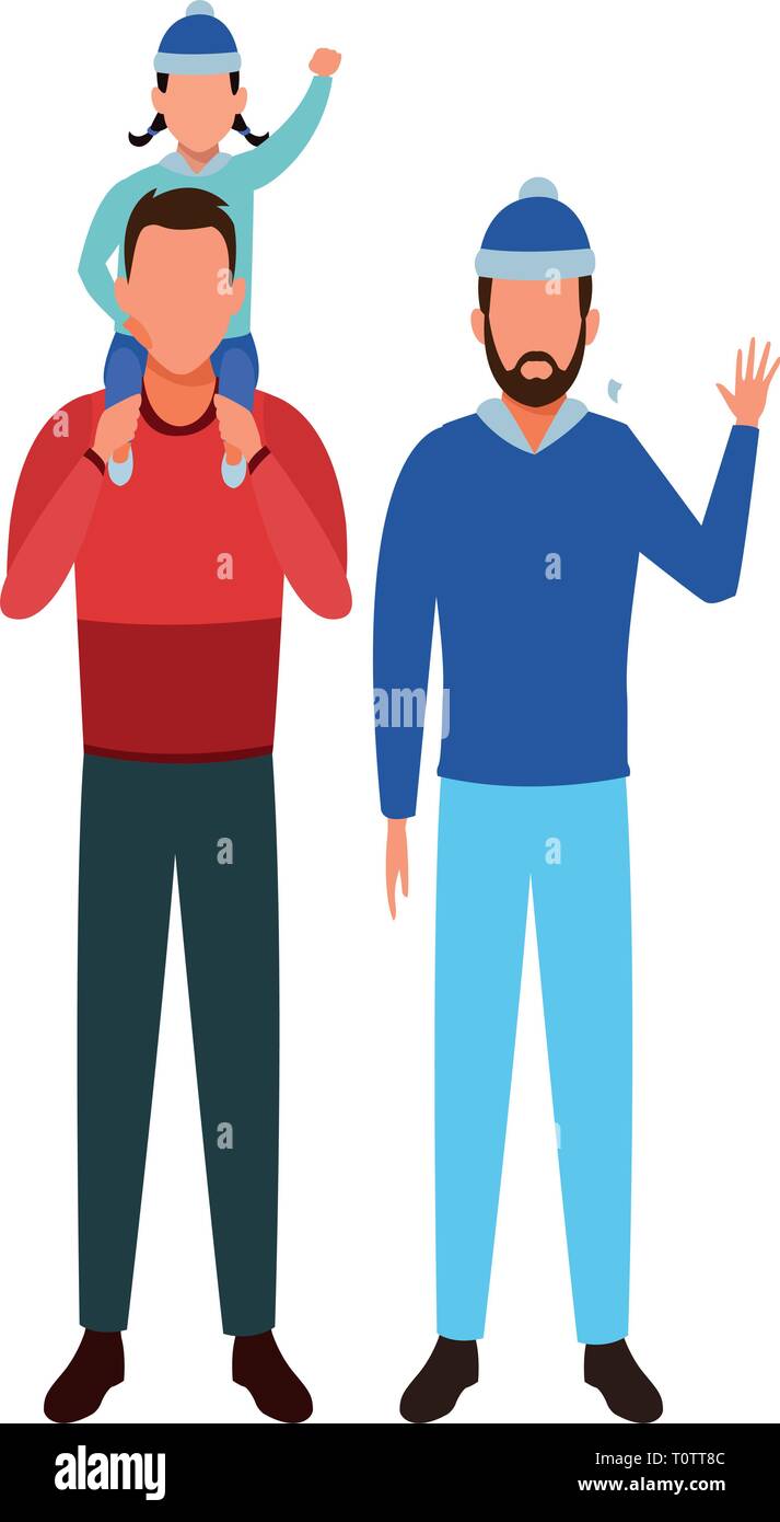 men and child avatar Stock Vector Image & Art - Alamy