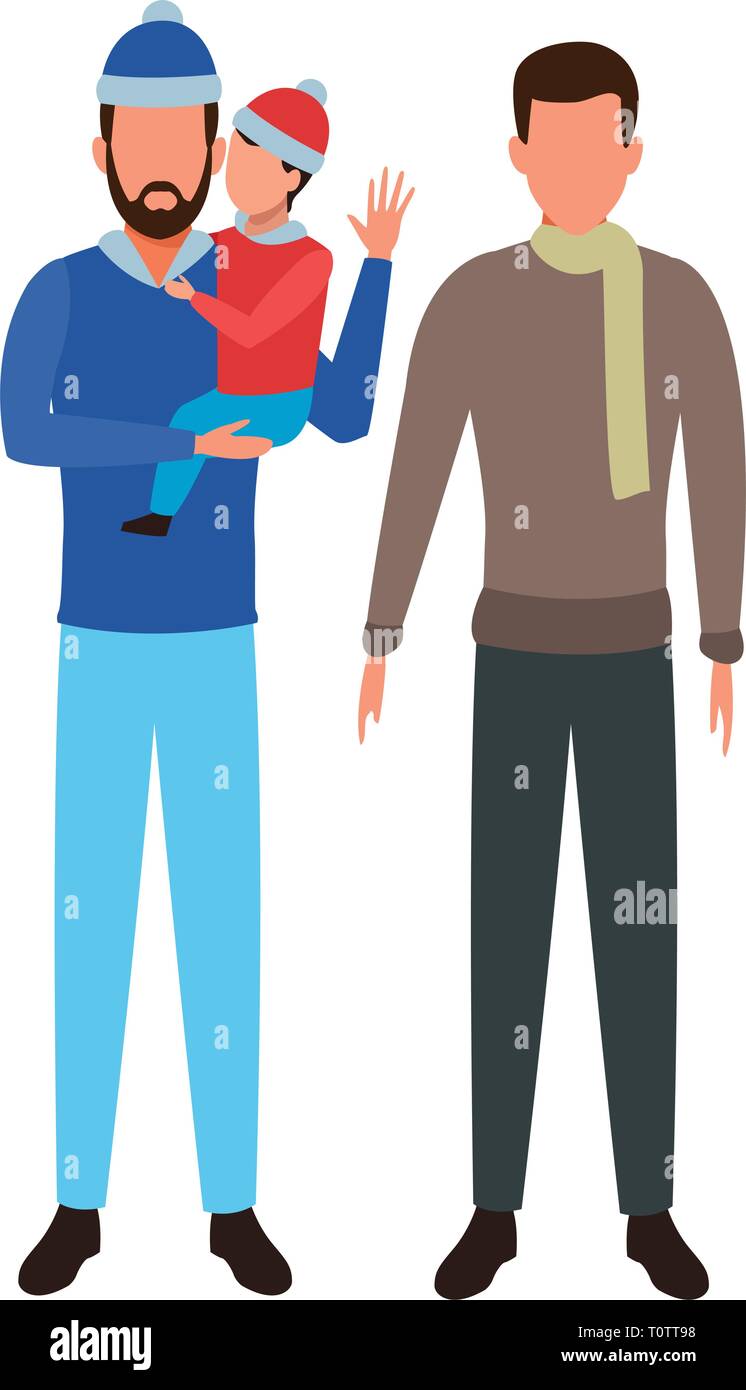 men and child avatar Stock Vector Image & Art - Alamy