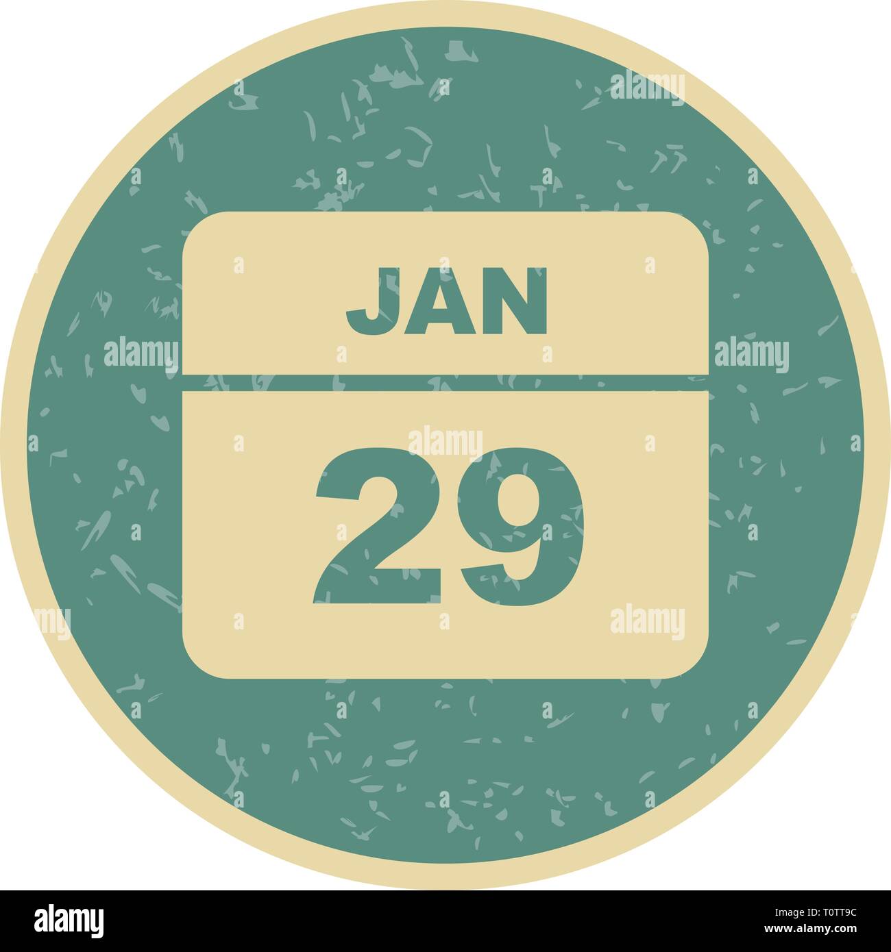 January 29th Date on a Single Day Calendar Stock Photo - Alamy