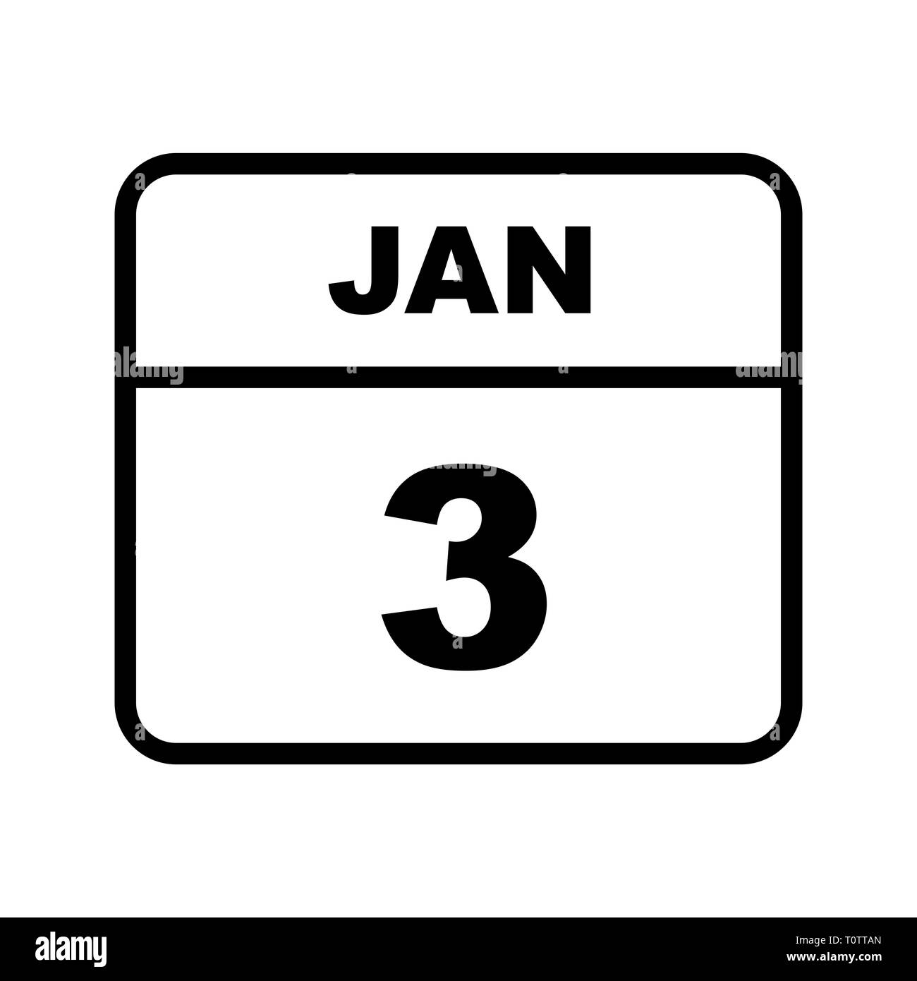 January 3rd Cut Out Stock Images & Pictures - Alamy