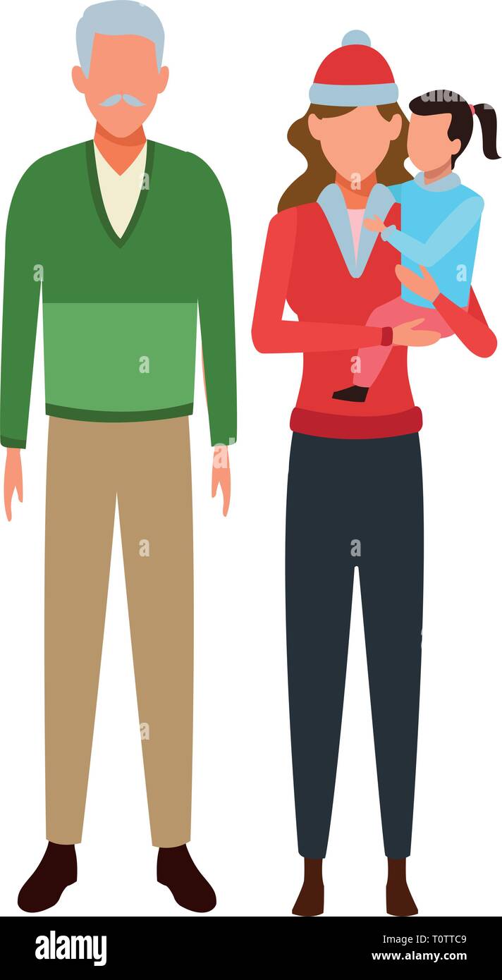 family avatar cartoon character Stock Vector Image & Art - Alamy
