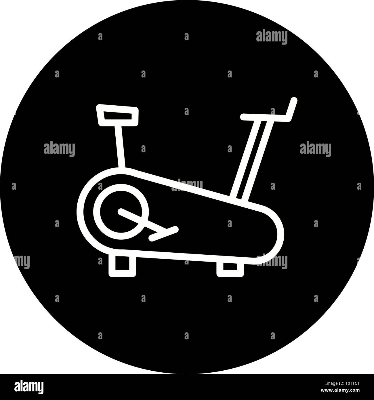 Illustration Cycling Machine Icon Stock Photo - Alamy