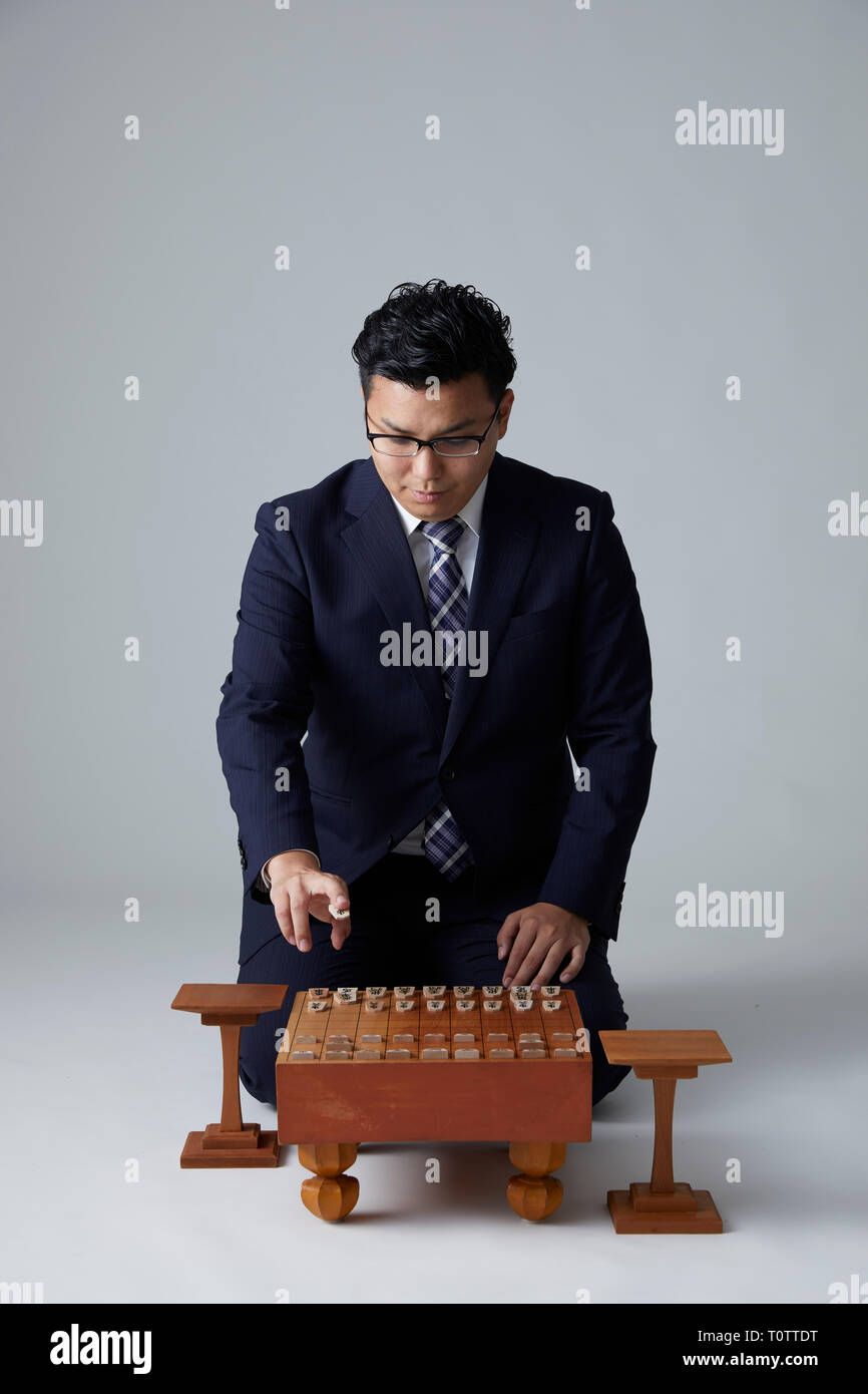 Japanese shogi player Stock Photo - Alamy