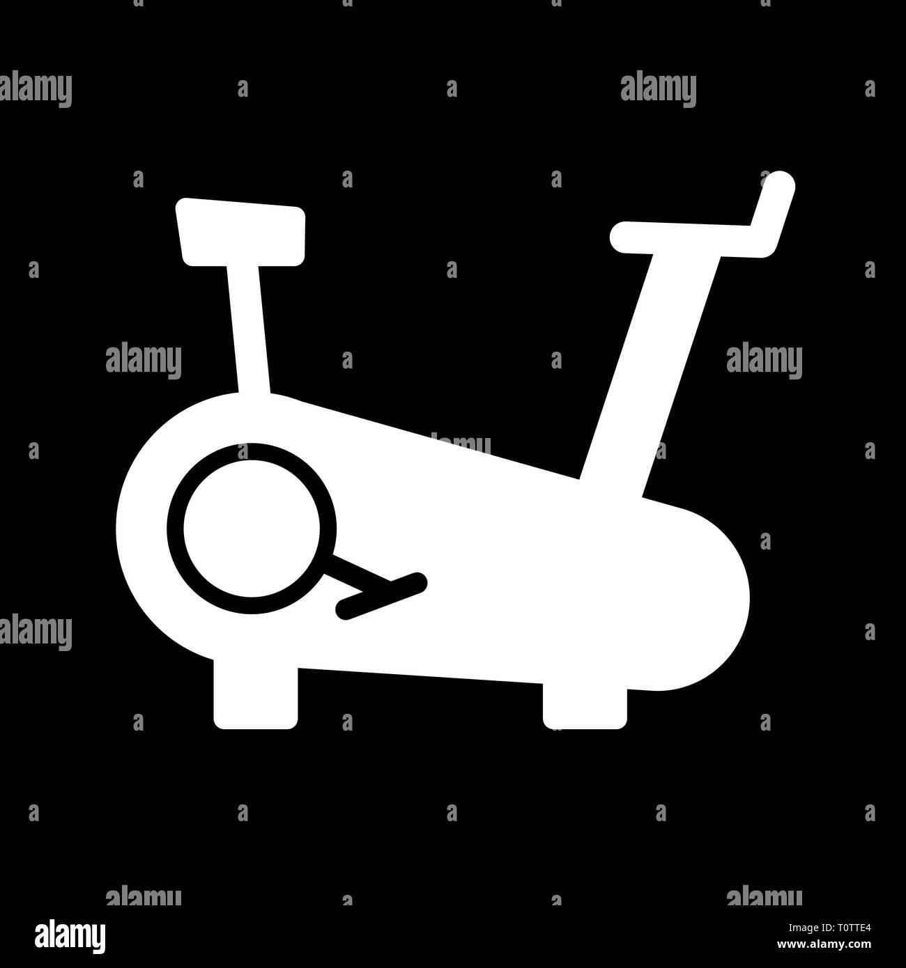 Illustration Cycling Machine Icon Stock Photo - Alamy