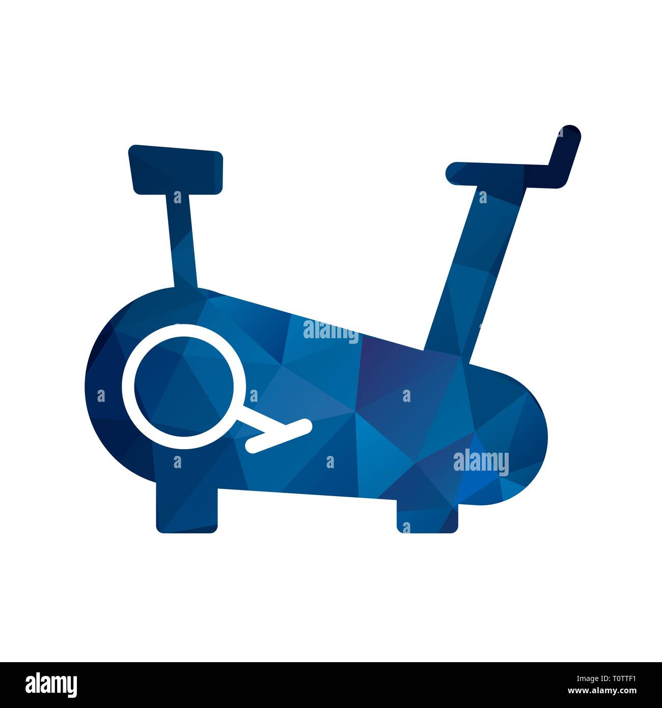 Illustration Cycling Machine Icon Stock Photo - Alamy