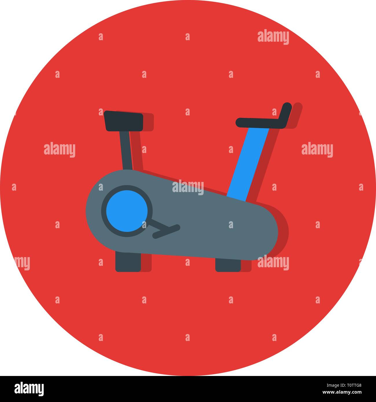 Illustration Cycling Machine Icon Stock Photo - Alamy