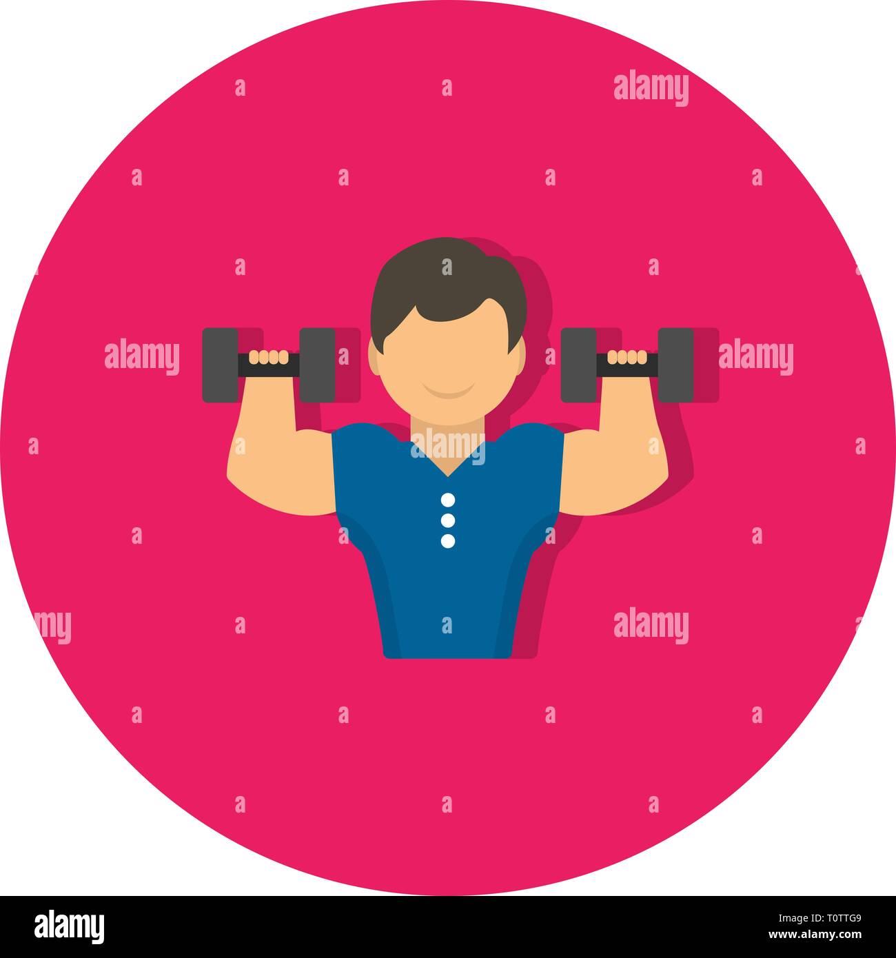 Illustration Excercise Icon Stock Photo - Alamy
