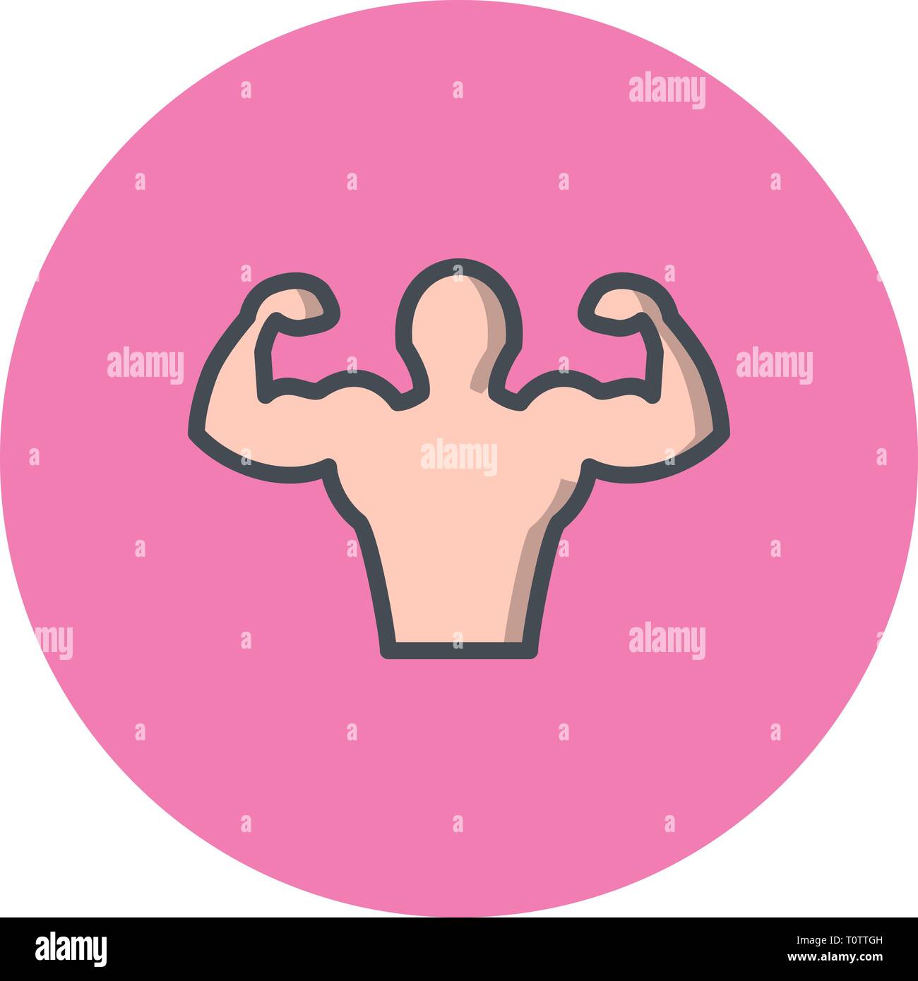 Illustration Body Icon Stock Photo - Alamy