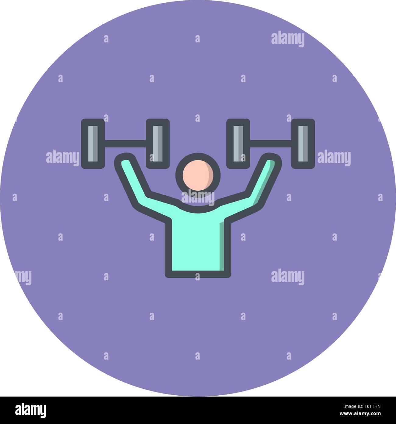 Illustration Excercise Icon Stock Photo - Alamy