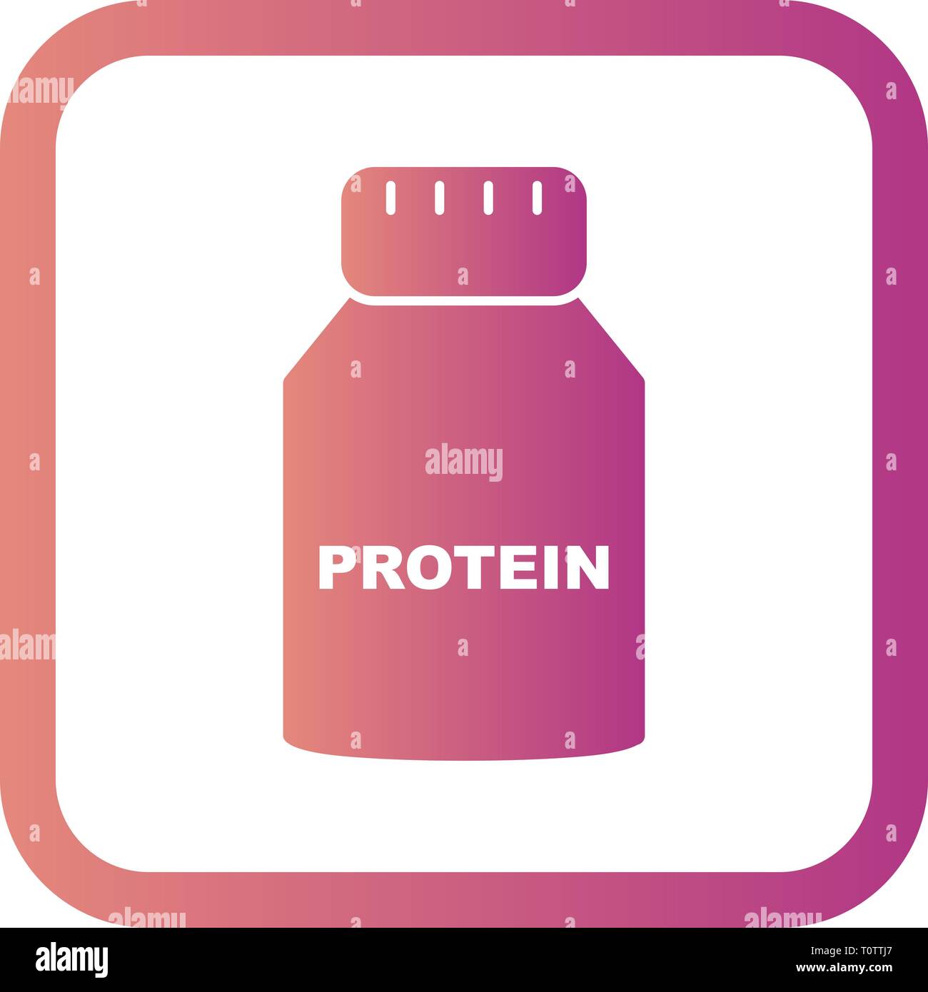 Illustration Protein Icon Stock Photo - Alamy
