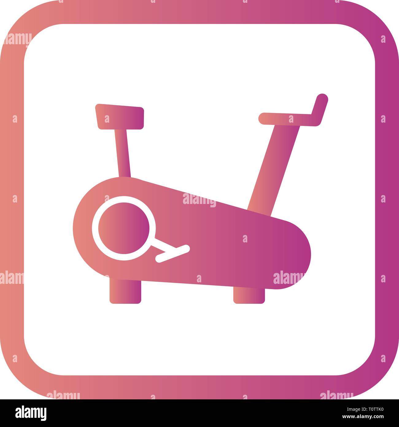 Illustration Cycling Machine Icon Stock Photo - Alamy