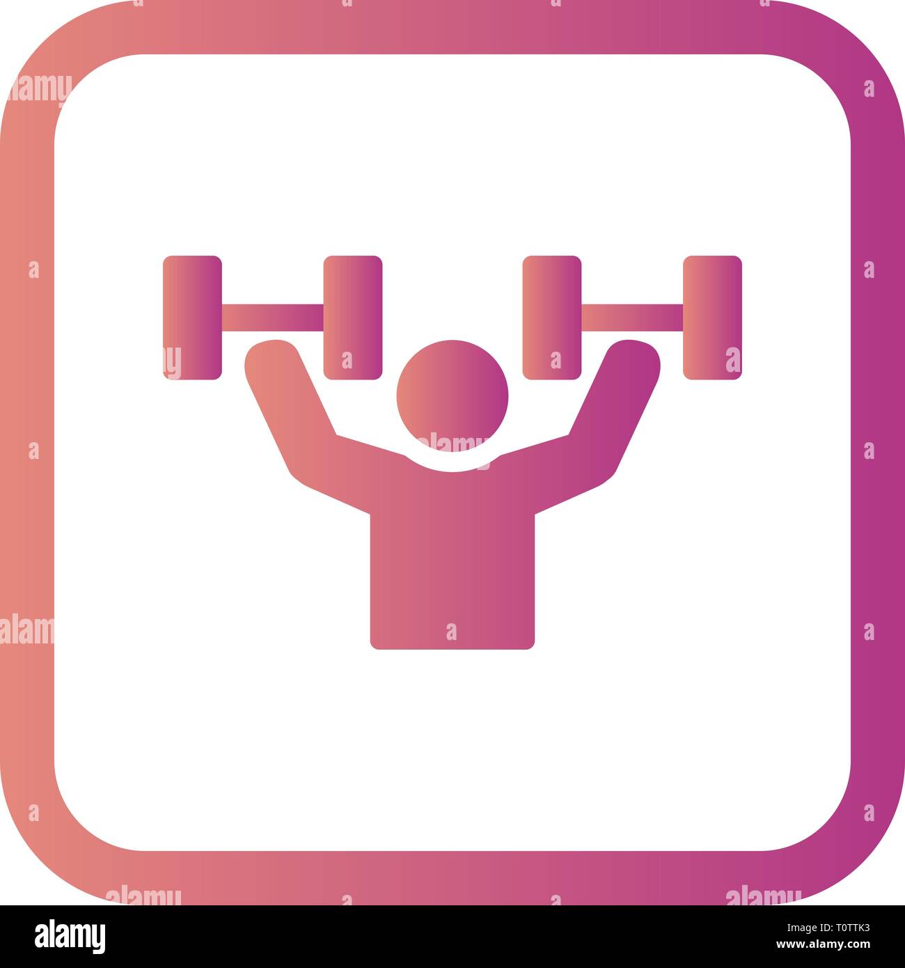 Illustration Excercise Icon Stock Photo - Alamy