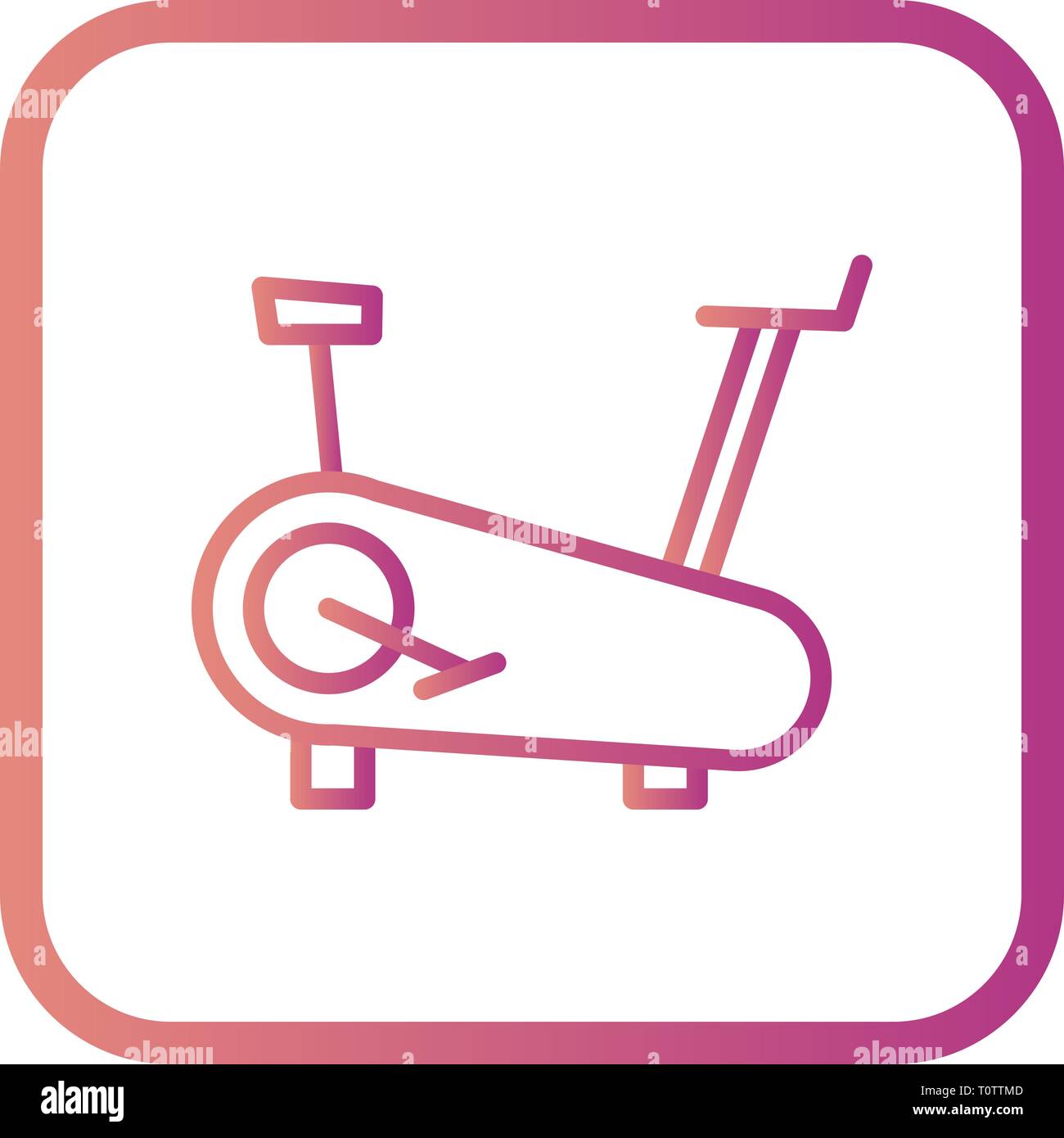 Illustration Cycling Machine Icon Stock Photo - Alamy