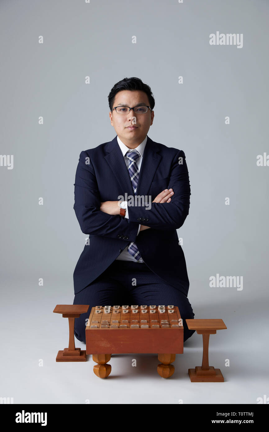 Japanese shogi player Stock Photo - Alamy