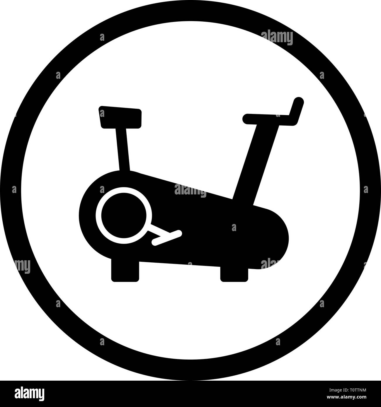 Illustration Cycling Machine Icon Stock Photo - Alamy