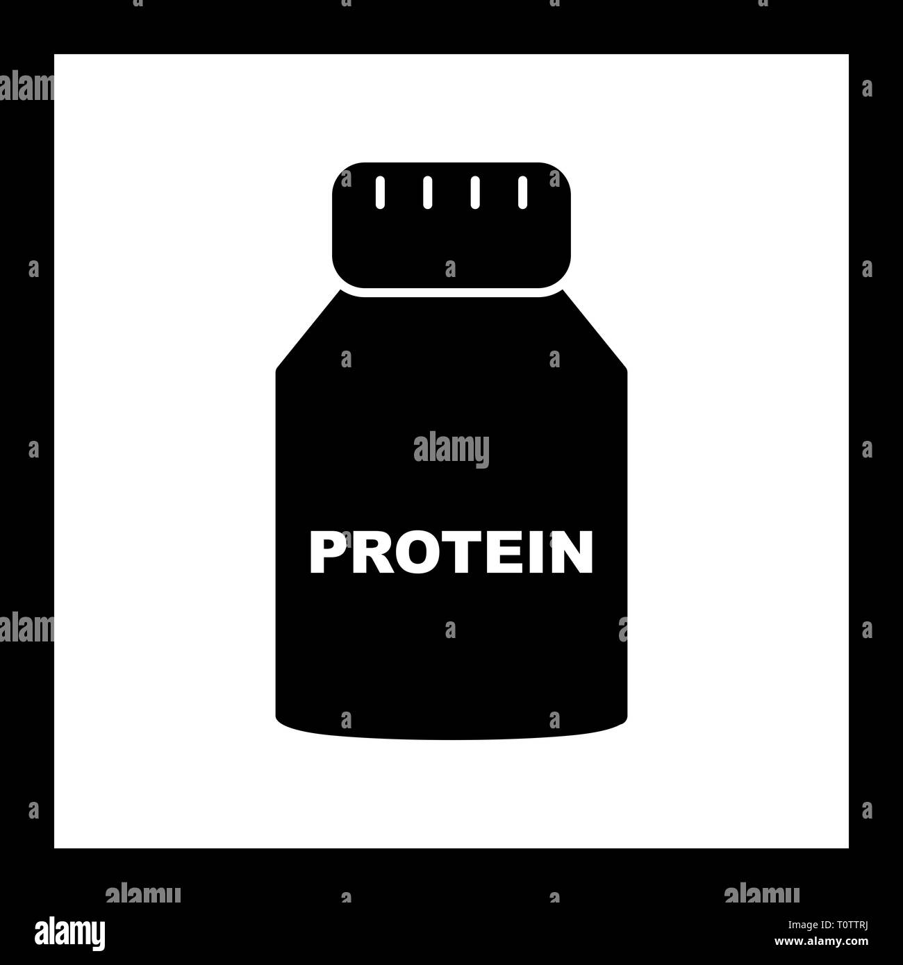 Illustration Protein Icon Stock Photo - Alamy